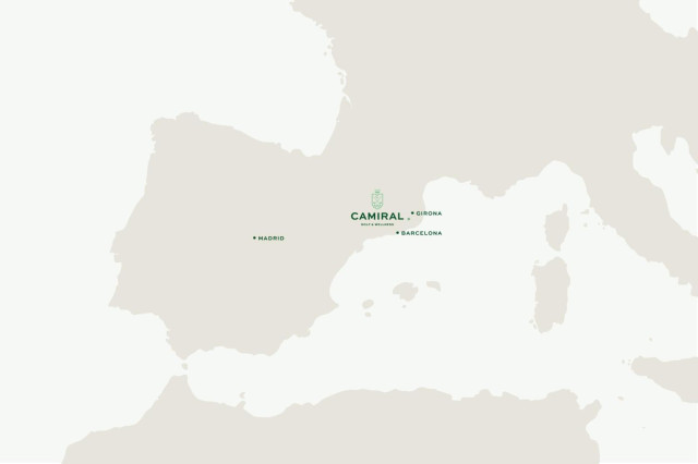 Location of Camiral Resort in Girona near Barcelona
